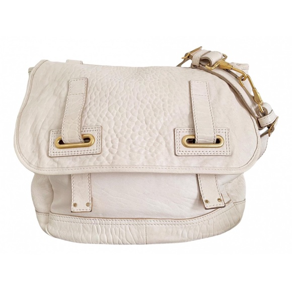 Yves Saint Laurent | Bags | Yves Saint Laurent Off White Leather Besace ...